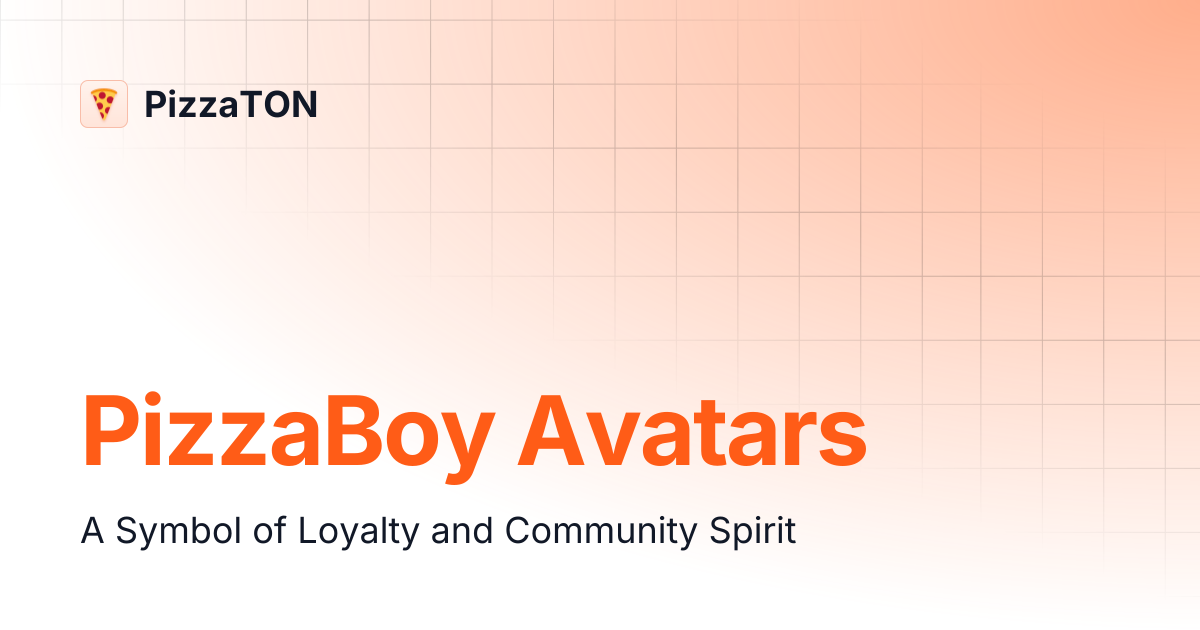 PizzaBoy Avatars | PizzaTON